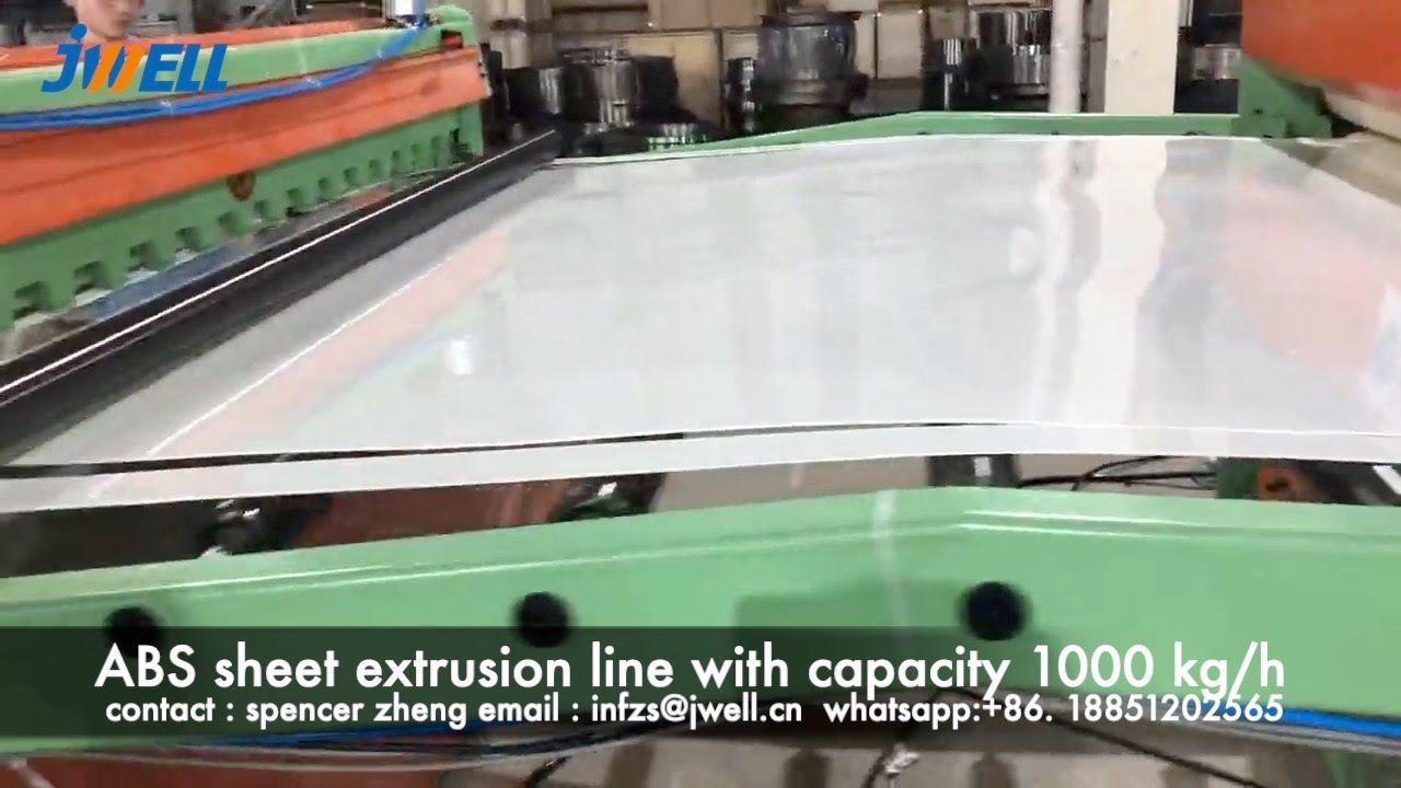 ABS Sheet Extrusion Machine - YouTube