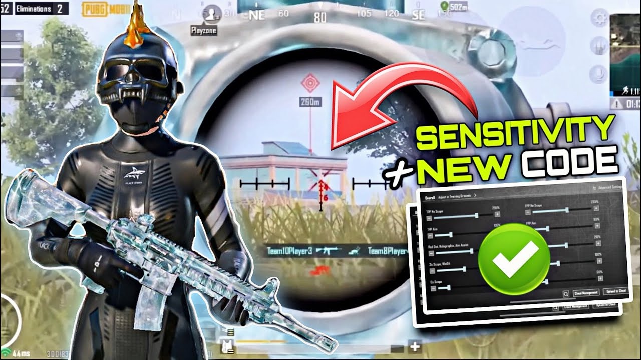 New Update 3.1⚡️Best Sensitivity Code + Control Settings for BGMI ...