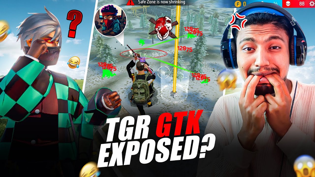 TGR GTK EXPOSED 😡 ️ Heart Break 💔 Garena Free Fire - YouTube