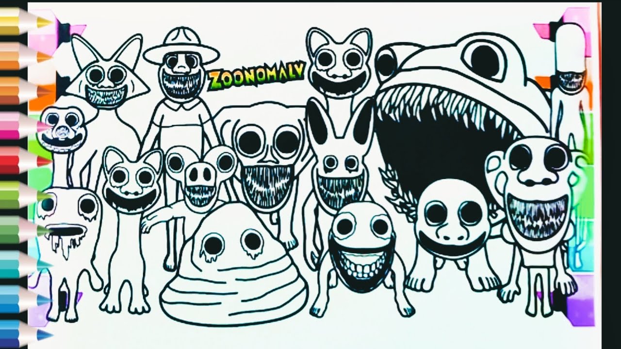 Zoonomaly coloring Pages/How to Color All Bosses and Monsters from ...