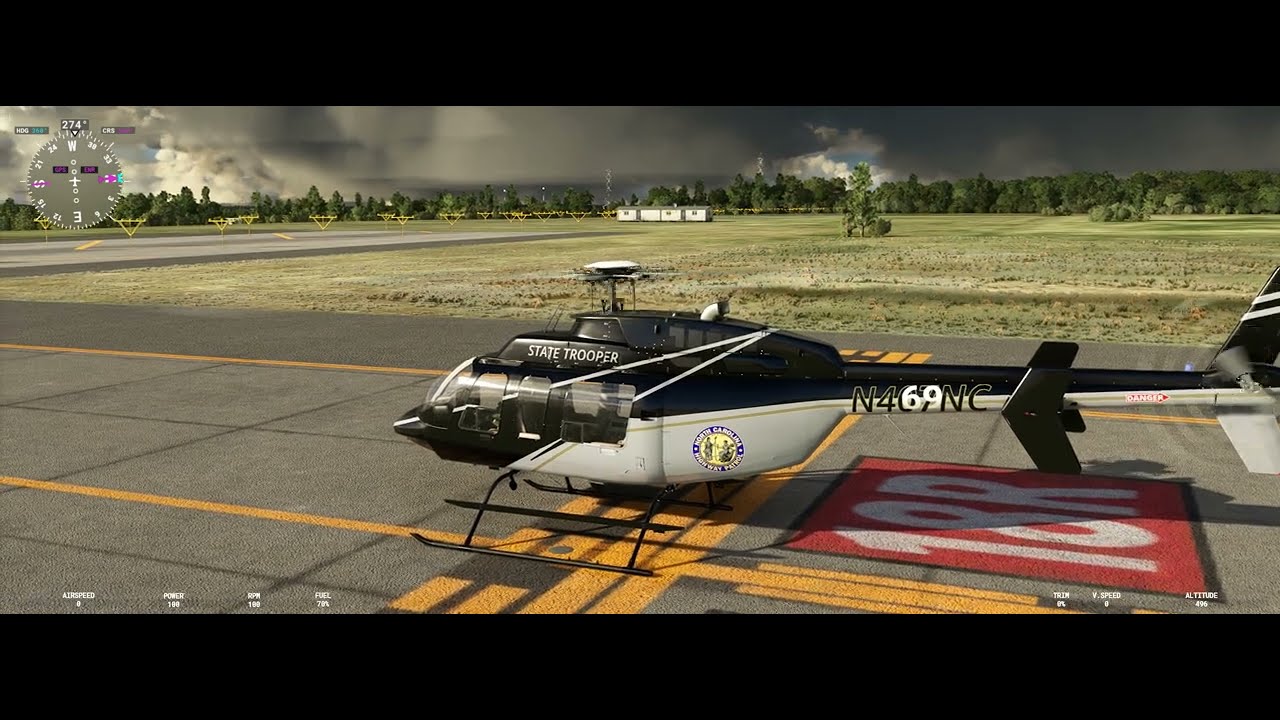 NCSHP Bell 407. Charlotte INTL Airport - YouTube