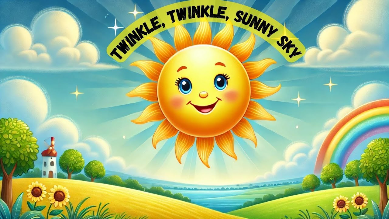 Twinkle, Twinkle, Sunny Sky | Fun & Cheerful Kids Song ☀️🎶 - YouTube
