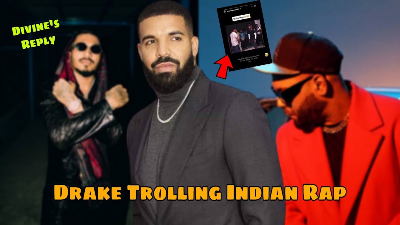 DRAKE TROLLING INDIAN RAP SCENE | DIVINE's reply to DRAKE - YouTube