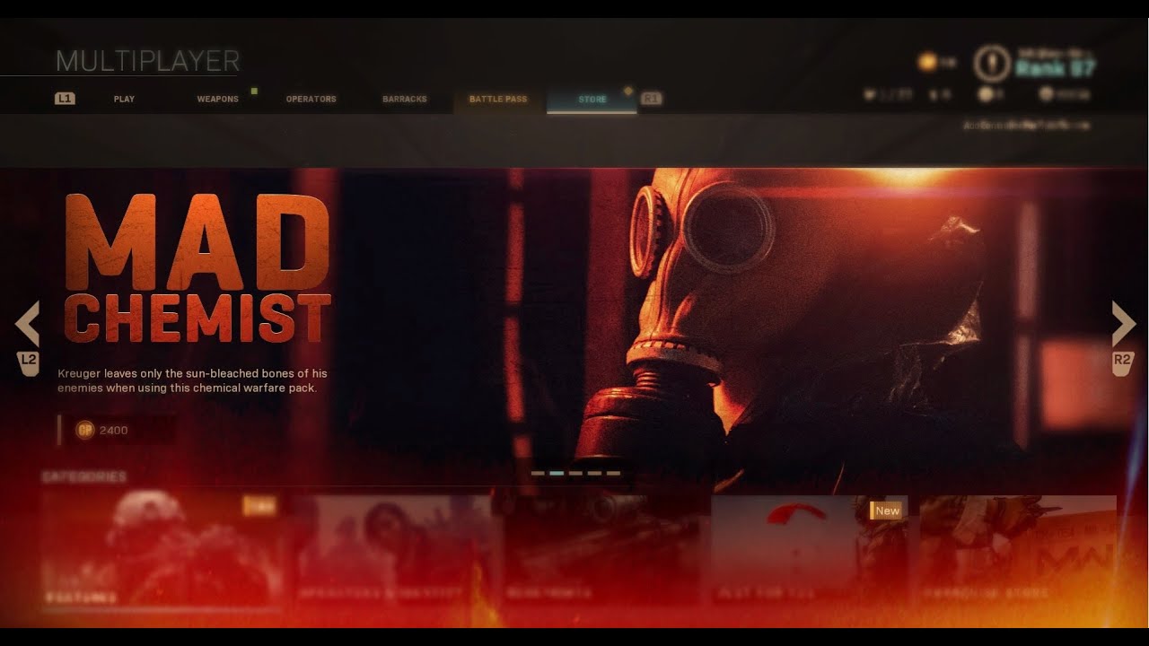 **MAD CHEMIST BUNDLE** (CALL OF DUTY MODERN WARFARE SEASON 1) - YouTube