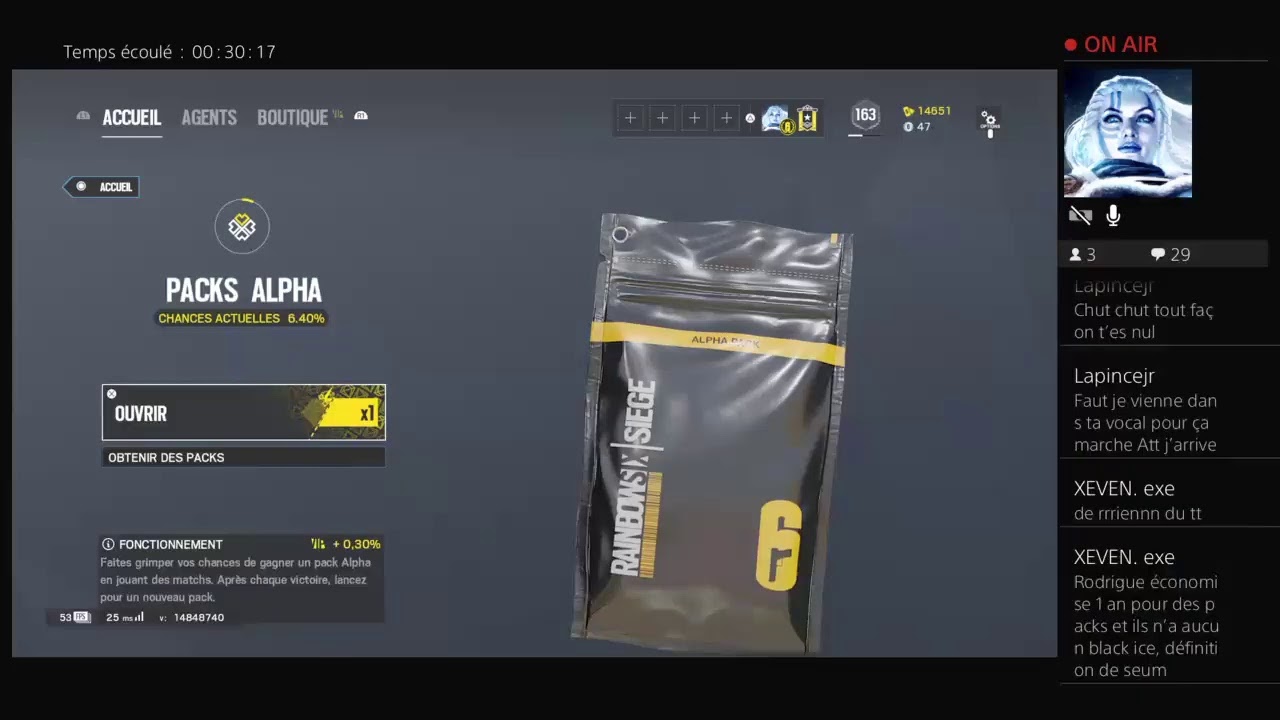50 alpha packs (black ice?) - YouTube
