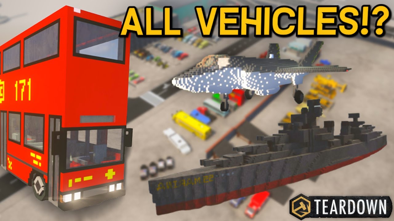 Teardown Simulates ANY VEHICLE - Including PLANES!! - YouTube