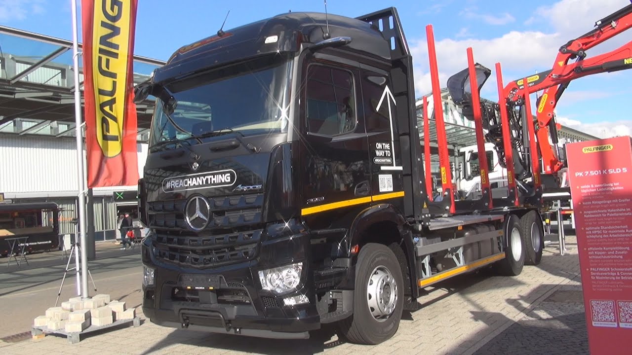 Mercedes-Benz Arocs 2653 Palfinger Epsilon TZ17 Crane Wood Transport ...