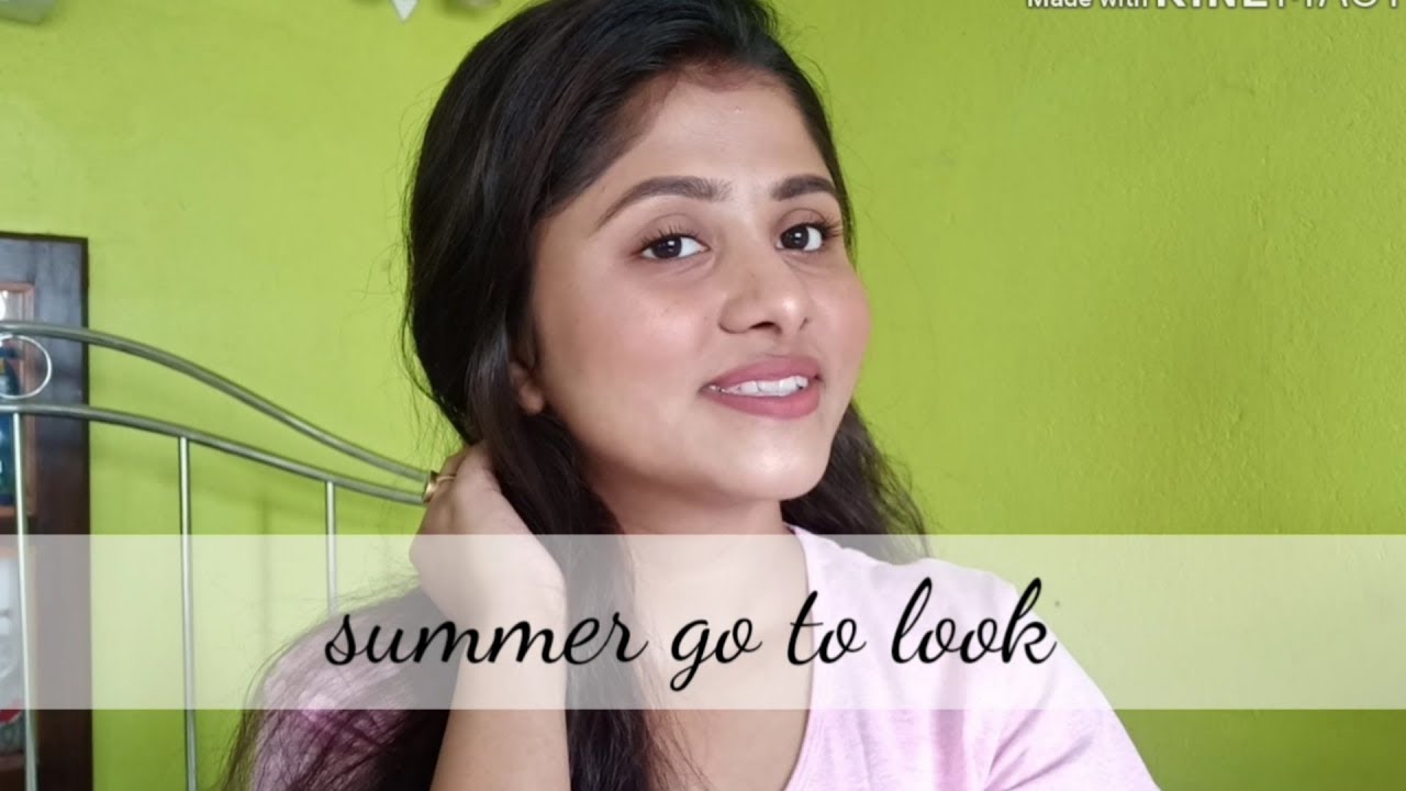 Summer sweat proof makeup tutorial 2019 # my go to summer look - YouTube