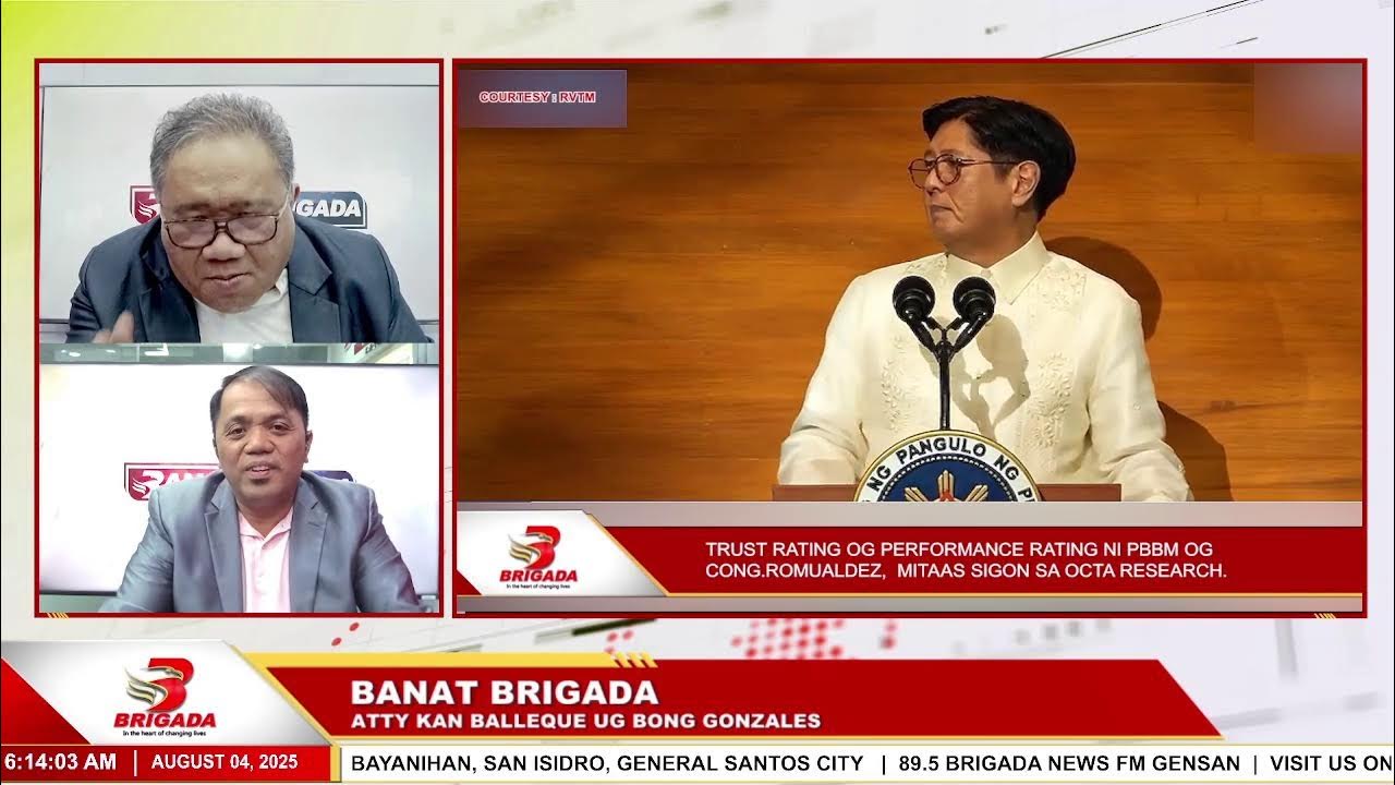 BANÁT BRIGADA | AUGUST 04, 2025 | KAUBAN SI ATTY. KAN BALLEQUE UG BONG GONZALES - YouTube