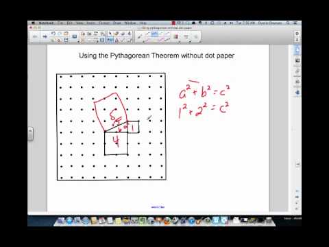 Using the pythagorean Theorem without dot paper.mp4 - YouTube