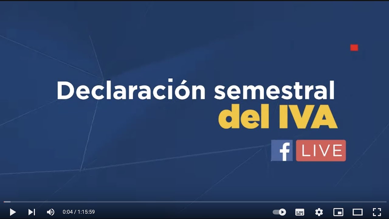 :: LIVE :: Declaración de IVA semestral - YouTube