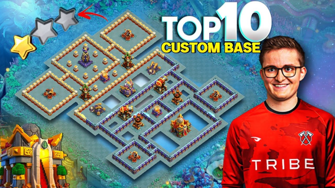 TOP *10* CUSTOM BASE TH16 ! ANTI 2 STAR TH16 BASE! NEW War Base Th16 ...