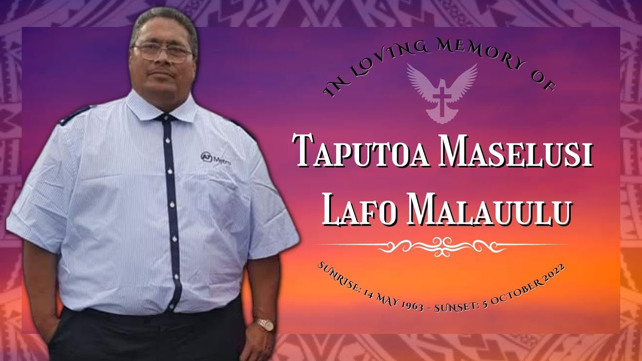 Burial for Taputoa Maselusi Lafo Malauulu - YouTube
