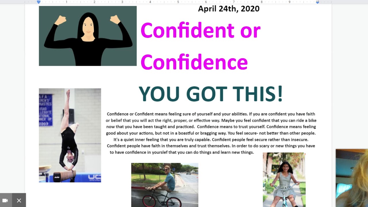 Vocabulary Greeting Confidence - Google Docs - YouTube