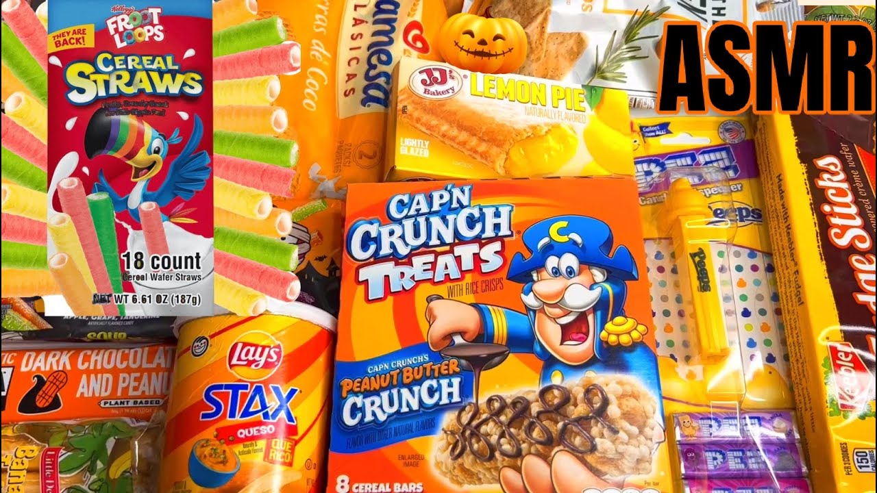 ASMR UNBOXING: Snacks & Candy You Maybe Never Tried BEFORE, Cereal Bars ...