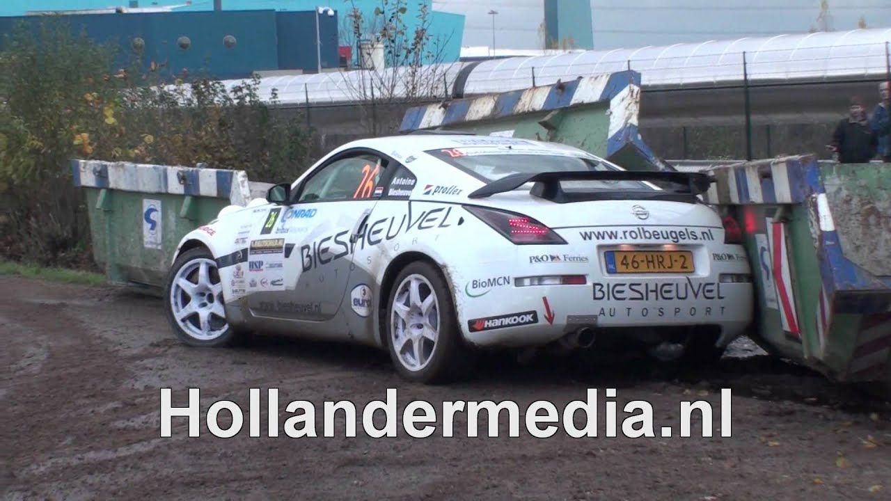 Rally crash: Nissan 350Z Euregio rally 2010 - YouTube