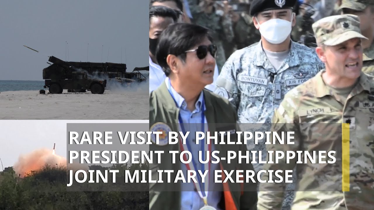 Philippine president watched US and Philippine troops attack mock enemy ...