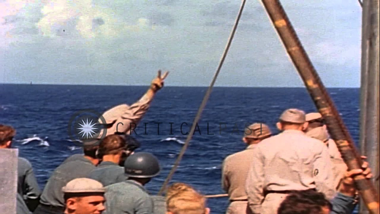 Curtiss SOC Seagull aircraft lands on surface of water in the South ...