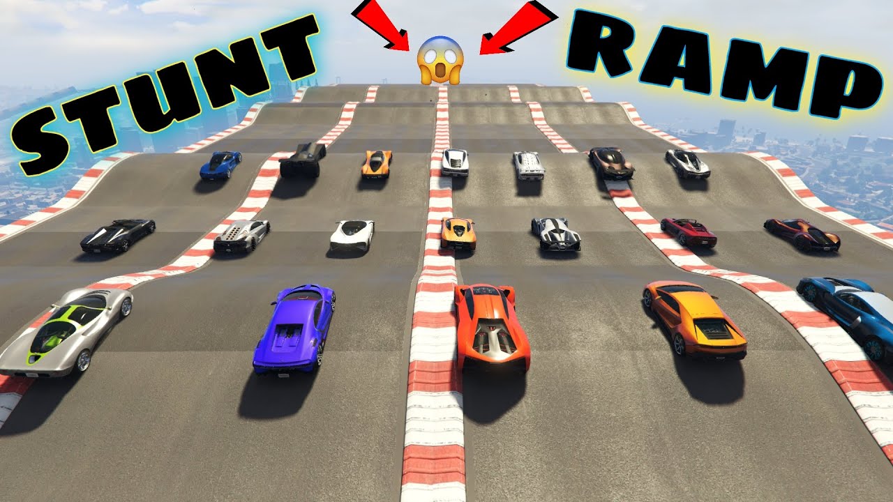 Super Cars Stunt Madness – Crazy Crashes & Perfect Landings! - YouTube