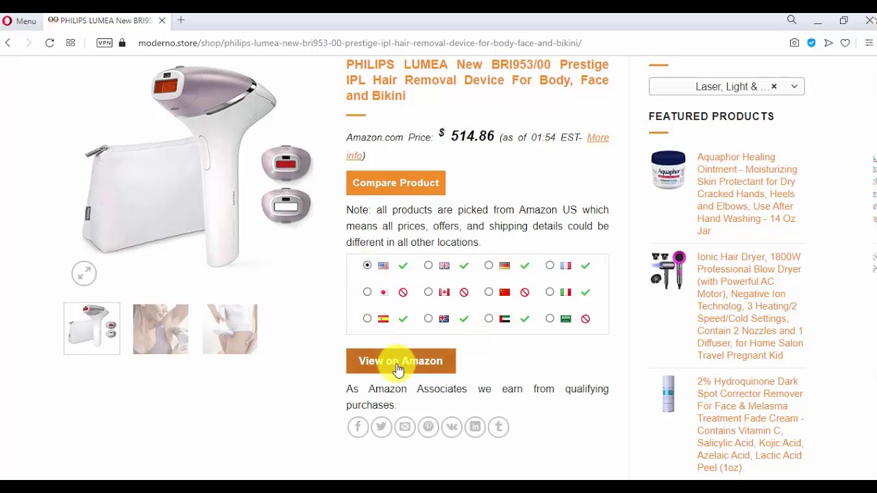 How to know in which Amazon stores a product is available - YouTube