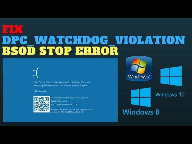 Fix Dpcwatchdogviolation Windows 10 Error Viral Hax How To Fix DPC