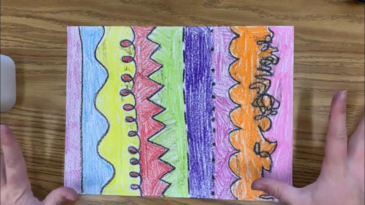 Line Drawing - Kindergarten Art lesson - YouTube