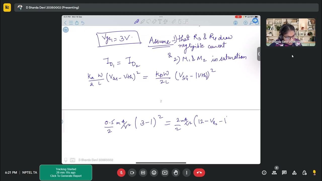 Week 8 Live Problem solving session: Analog Electronic Circuits - YouTube