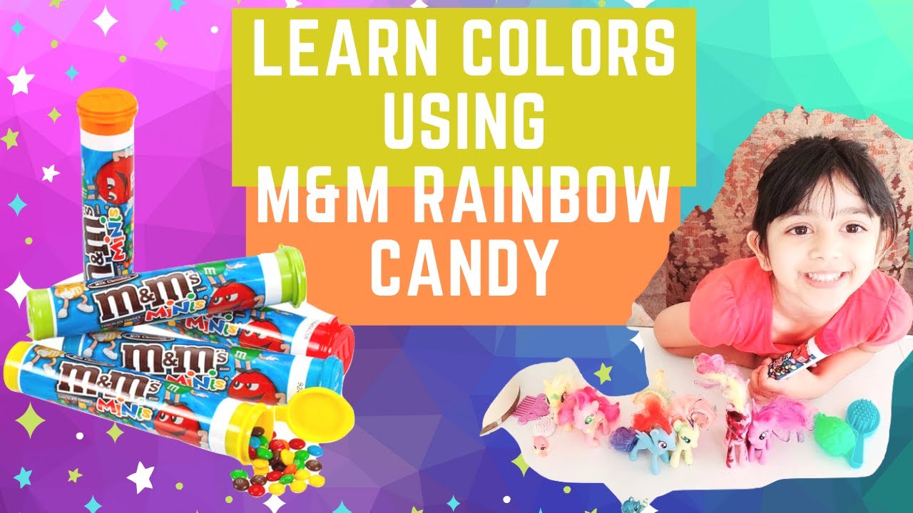 Learn Colors using M&M Rainbow Candy - YouTube