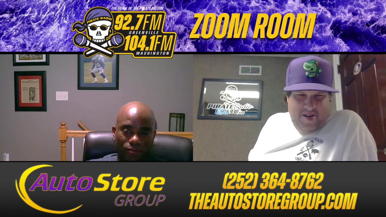 Pirate Radio Zoom Room with ECU Football Alumni, Super Bowl Champ ...