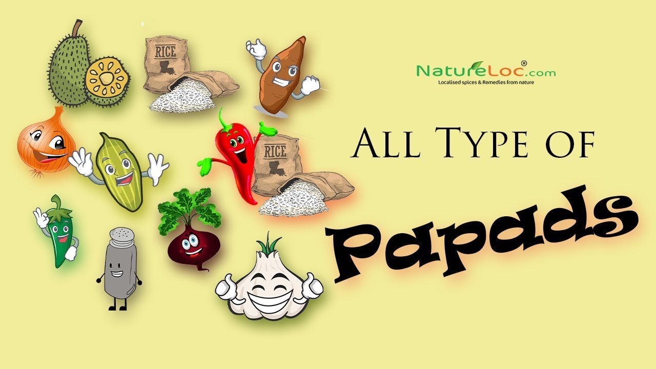 All Type Of Papads(പപ്പടം ) From Natureloc - YouTube