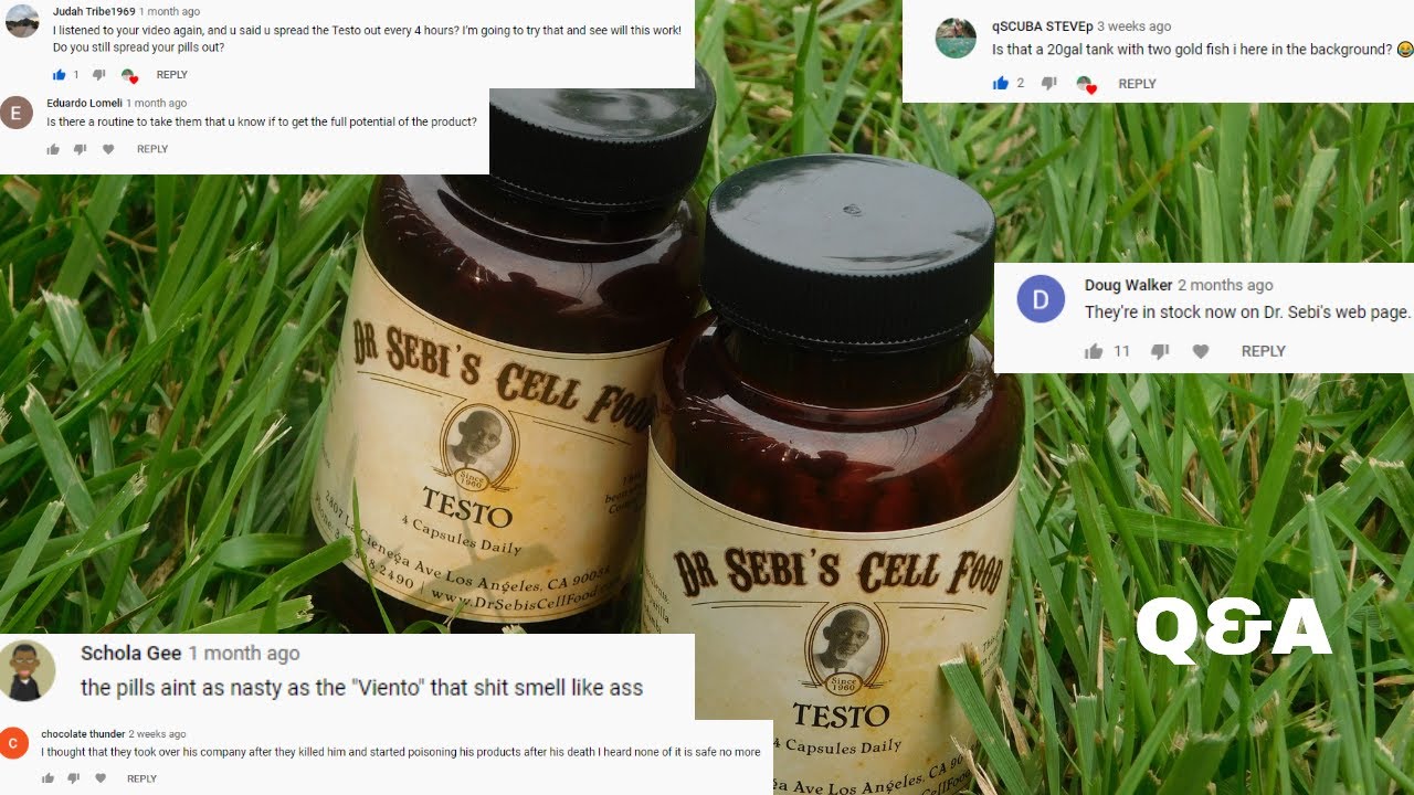 Dr. Sebi Testo Q&A - YouTube