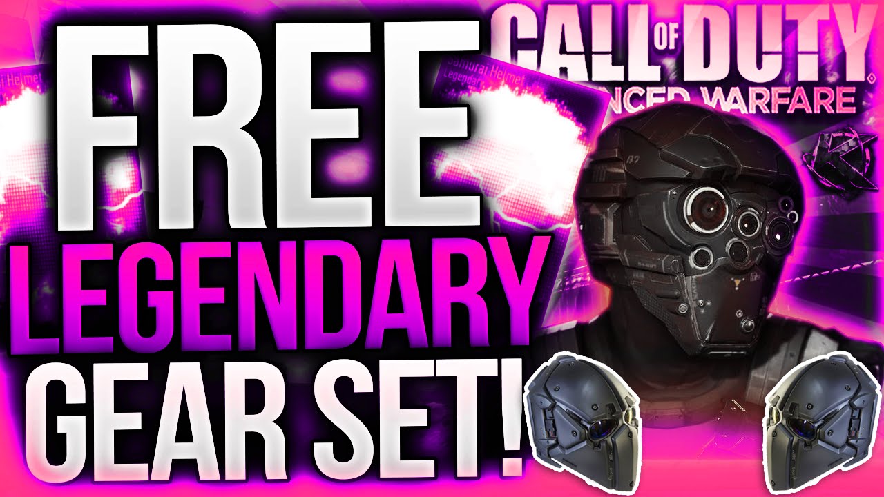 FREE LEGENDARY GEAR NOW! - NEW "RONIN" LEGENDARY HELMET! (COD AW ...