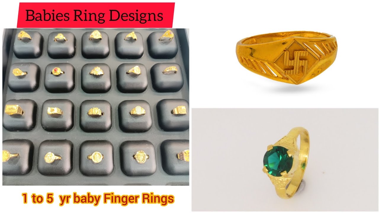 Gold Rings half gram| Kids 0.5gram gold rings| Lightweight gold ring ...