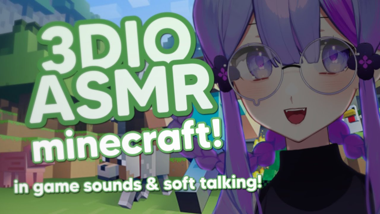 【ASMR | 3DIO】minecraft sounds & soft talking ⋆౨ৎ˚ ˖ ࣪ - YouTube