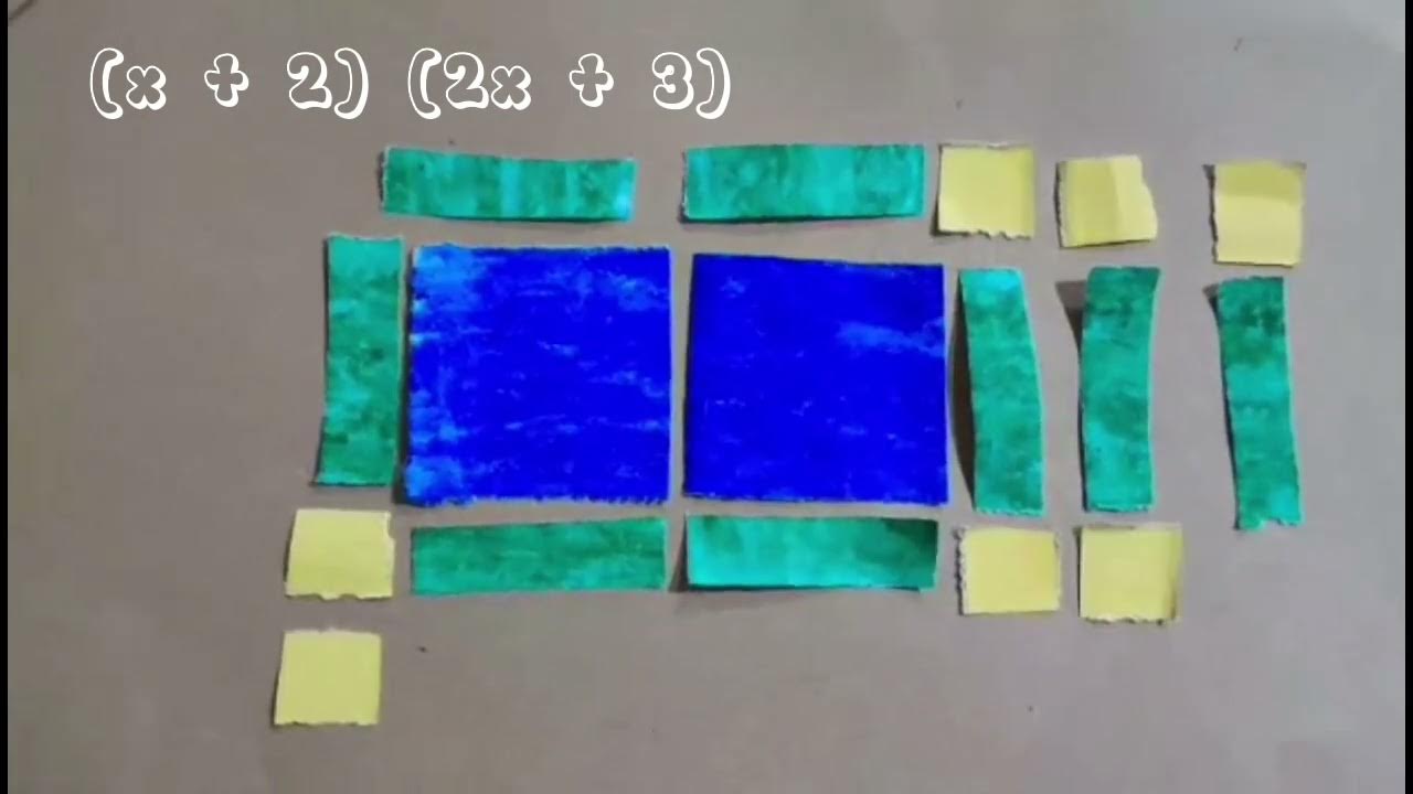 multiplying polynomials using algebra tiles - YouTube