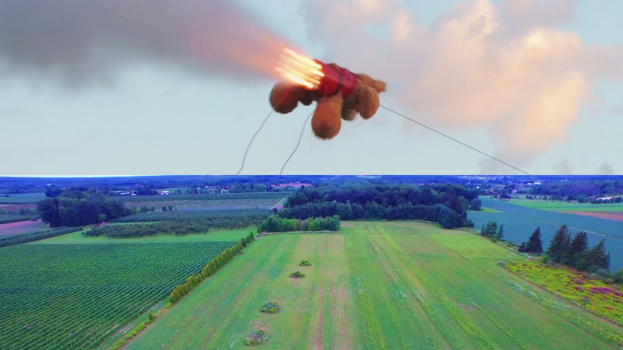 We Strapped 10 Rocket Engines to a Zipline (800 ft/s!) - YouTube