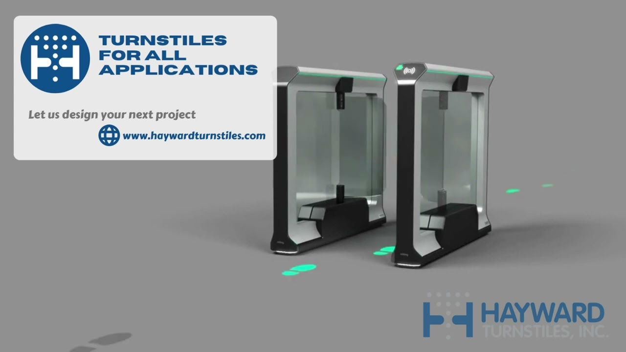 Optical Turnstile In Action Hayward Turnstiles - YouTube
