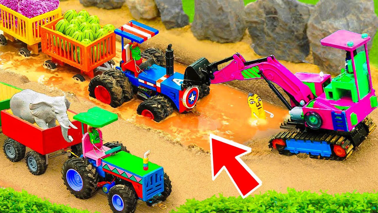 Diy tractor crafting: build your own mini tree stump digger machine ...