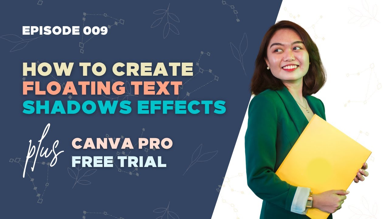 How to Create Floating Text Shadows Effects on Canva 👀 — PLUS Canva Pro Free Trial 👇🏻 - YouTube