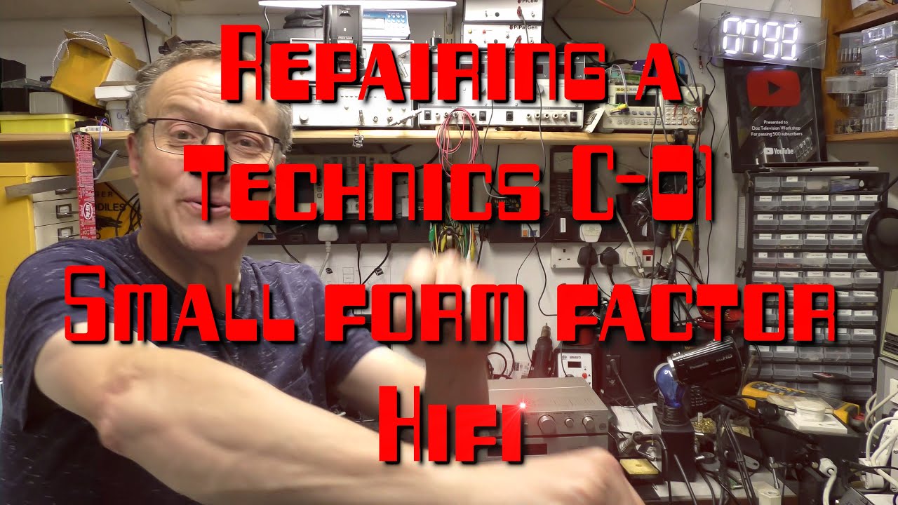 Repairing this beautiful Technics C-01 small form factor amplifier - YouTube