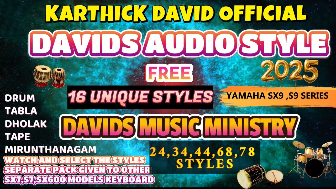 Free Audio Styles | Davids Audio Style | Unique style | Davids Music Ministry| sx900 920 s970 ...