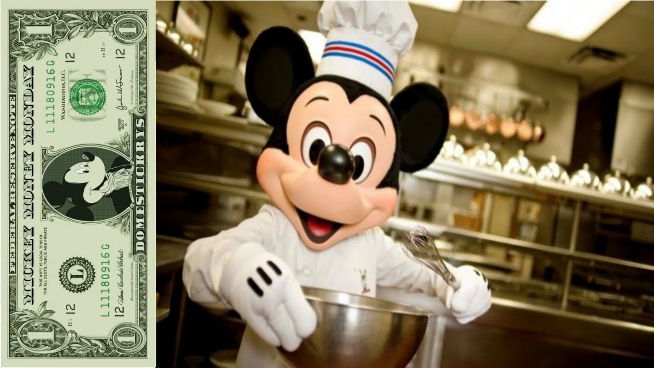 Mickey Mouse Throwing Money