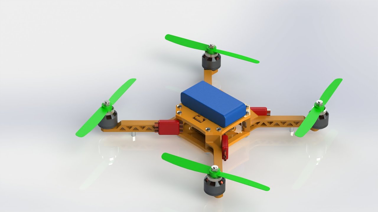 Drone in solidworks - YouTube