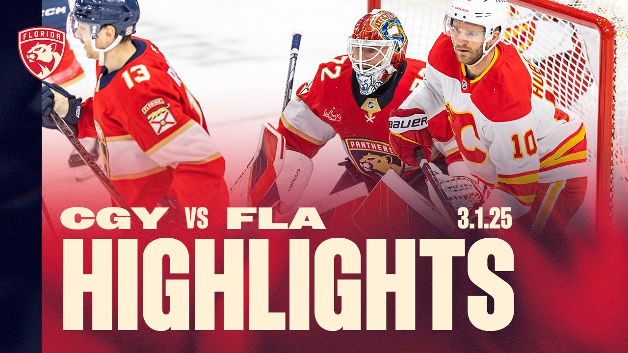 Panthers vs Flames Highlights | 3.1.25 - YouTube