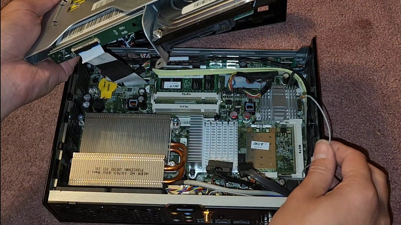 Acer Veriton L460 Disassembly RAM SSD Hard Drive Optical Disc ODD DVD ...