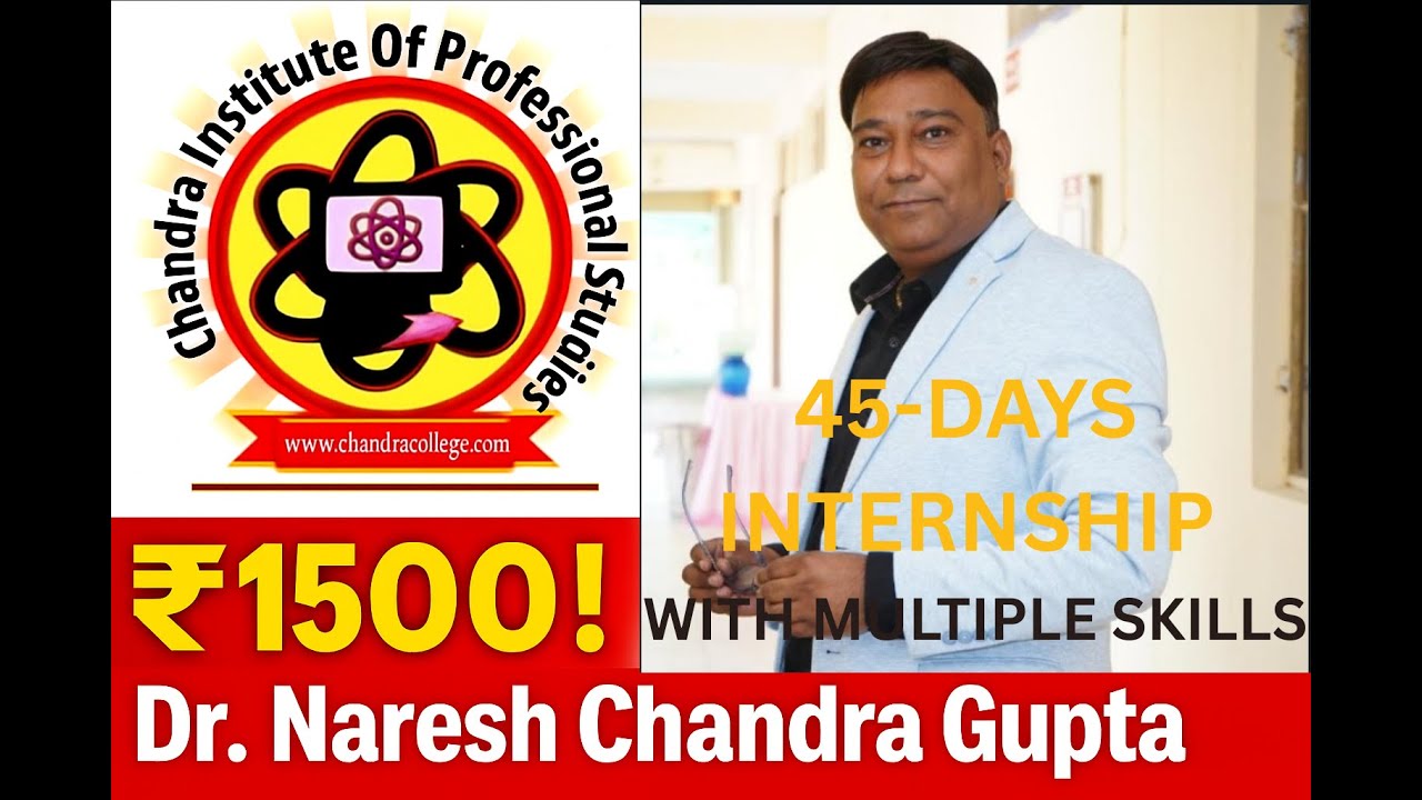 45-Day Internship with Multiple Skills at Just ₹1500! | Dr. Naresh ...