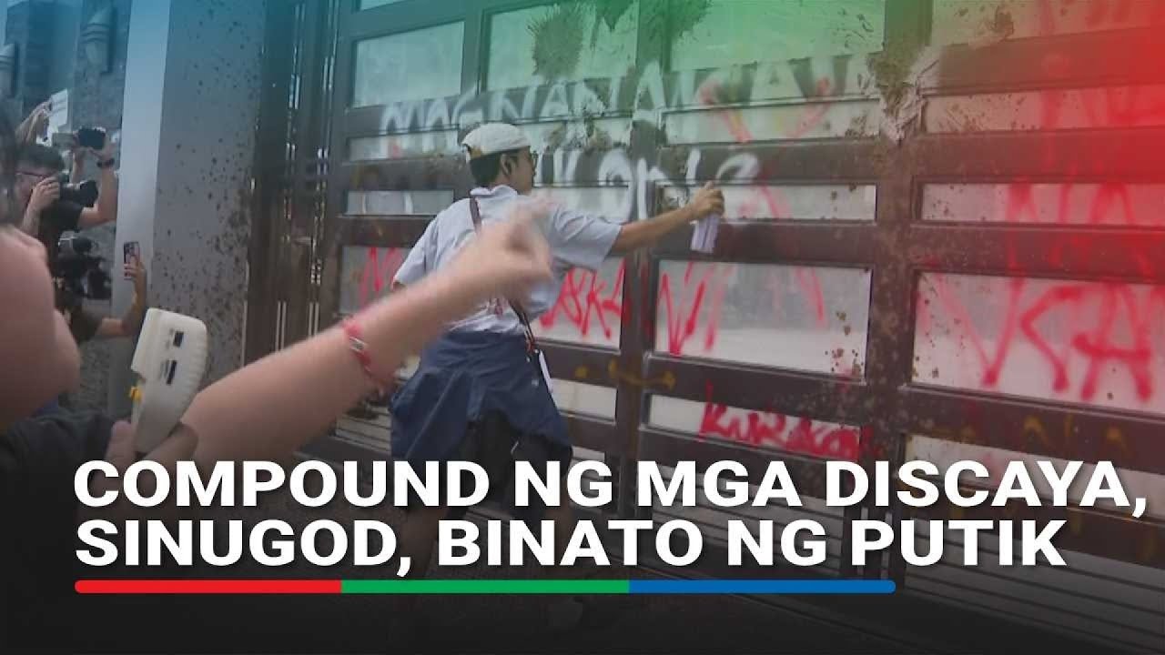 Komosyon sa Pasig: Discaya compound, binato ng putik, sinulatan ng ...