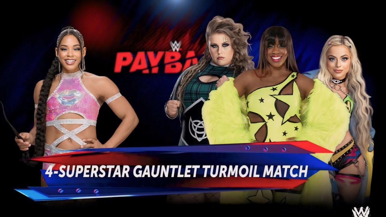 WWE 2K24 - Gauntlet Match - Bianca Belair Vs Liv Morgan, Piper Niven ...