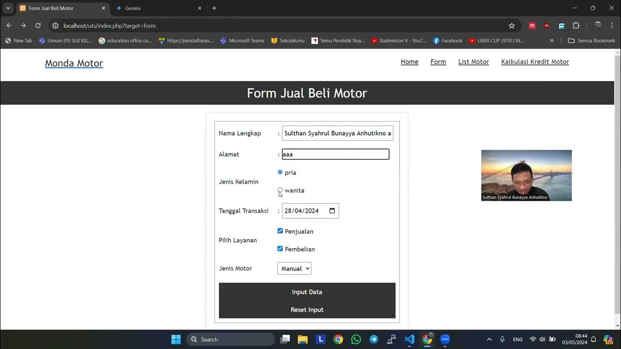 Project UTS Pemrograman web - YouTube