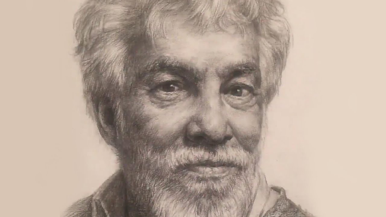 Portrait drawing demonstration with pencil - Time-lapse - YouTube